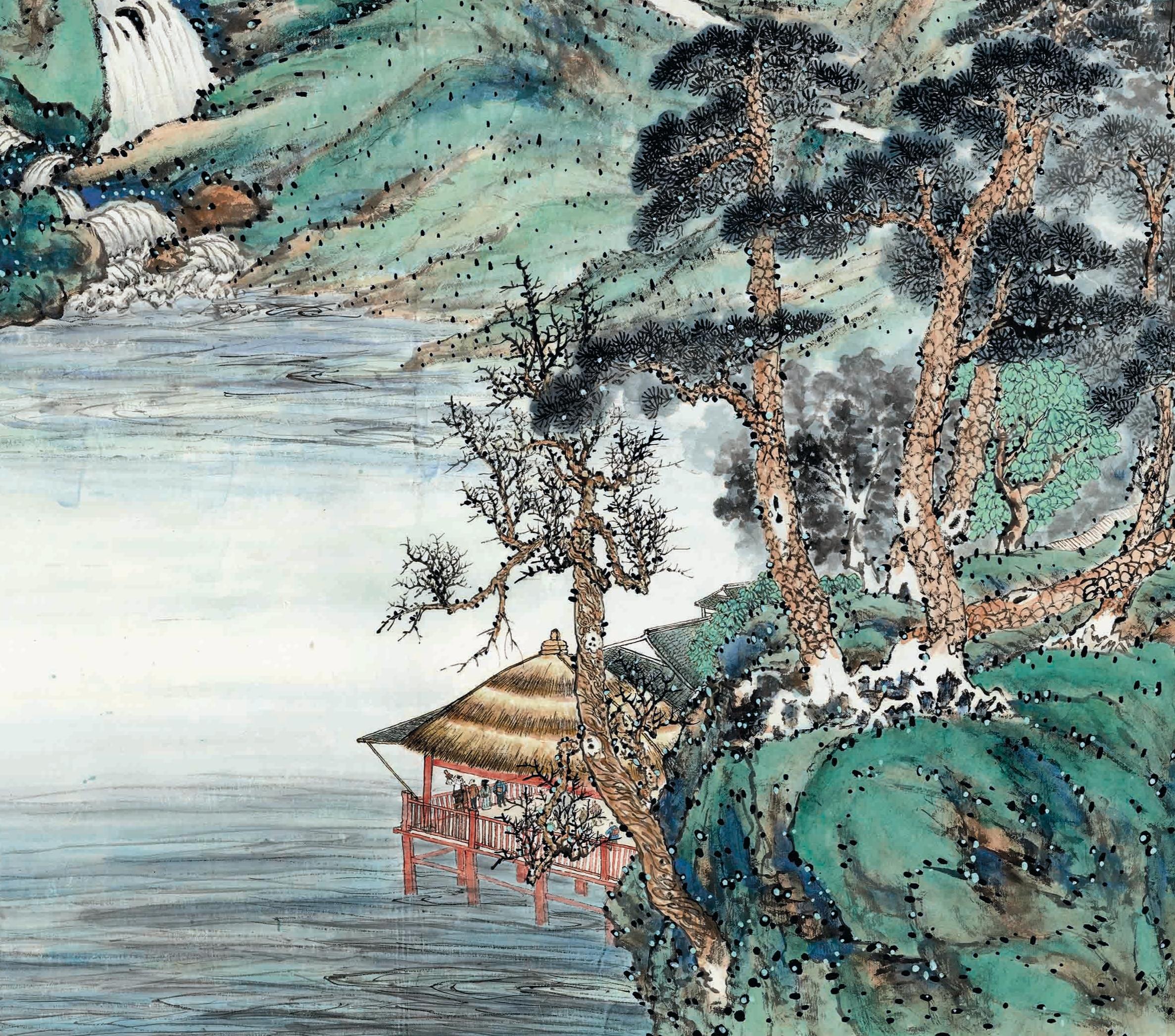 相约2022·艺术让冰雪更美好056《霞光映山红 山水蕴寶藏》《寻幽忽闻读书声》贾宗嵘 - 知乎