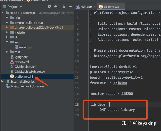 用clion自带的platformIO和开发esp32!!! - 知乎