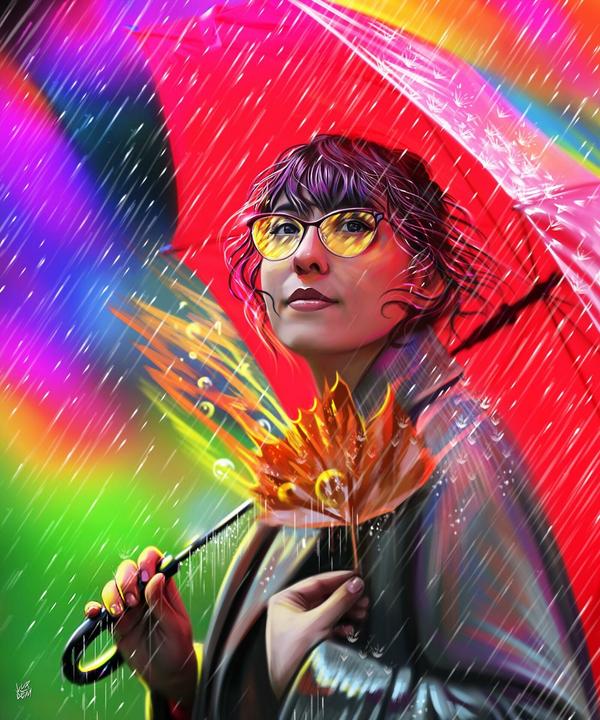 【元素推荐】土耳其自由插画师Yasar VURDEM作品欣赏131p 欧美女头像 - 知乎