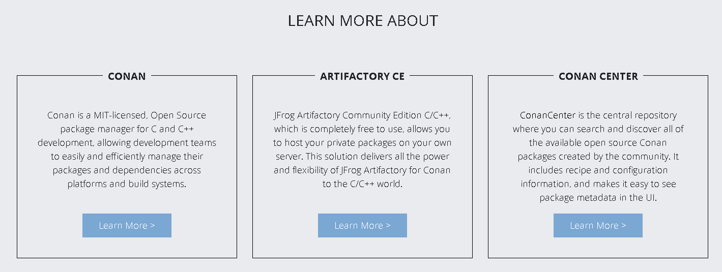 酷站推荐 - conan.io - Conan | C/C++ Open Source Package Manager - 知乎