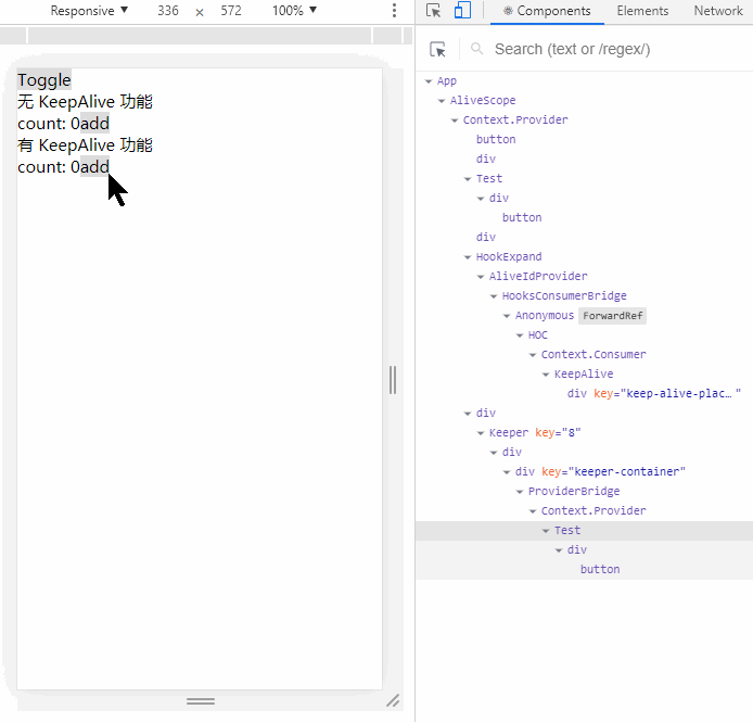 React 中的状态自动保存（KeepAlive） - 知乎