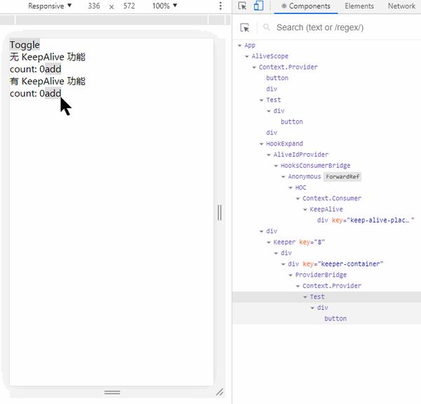 React 中的状态自动保存（KeepAlive） - 知乎