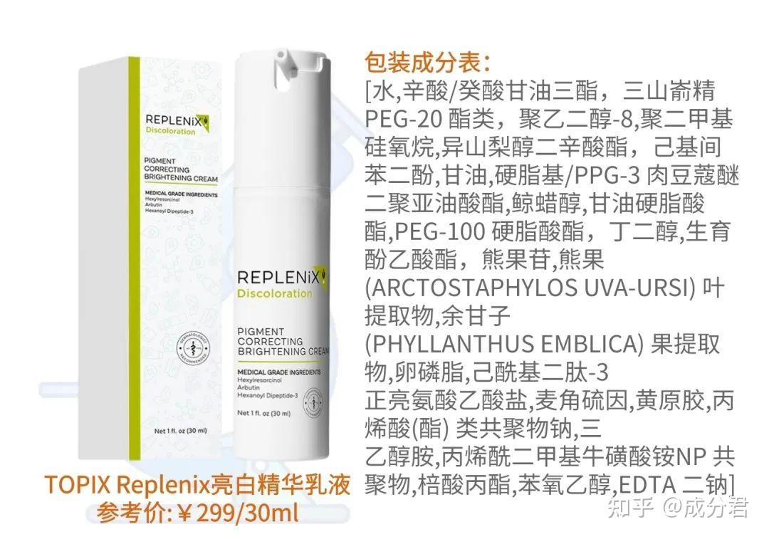 爆品扒皮 | TOPIX合集：CF精华、绿茶面霜、亮白乳、VC/VA精华 - 知乎
