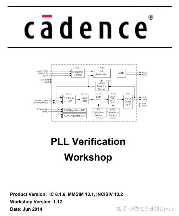 Cadence PLL Verification Workshop - 知乎