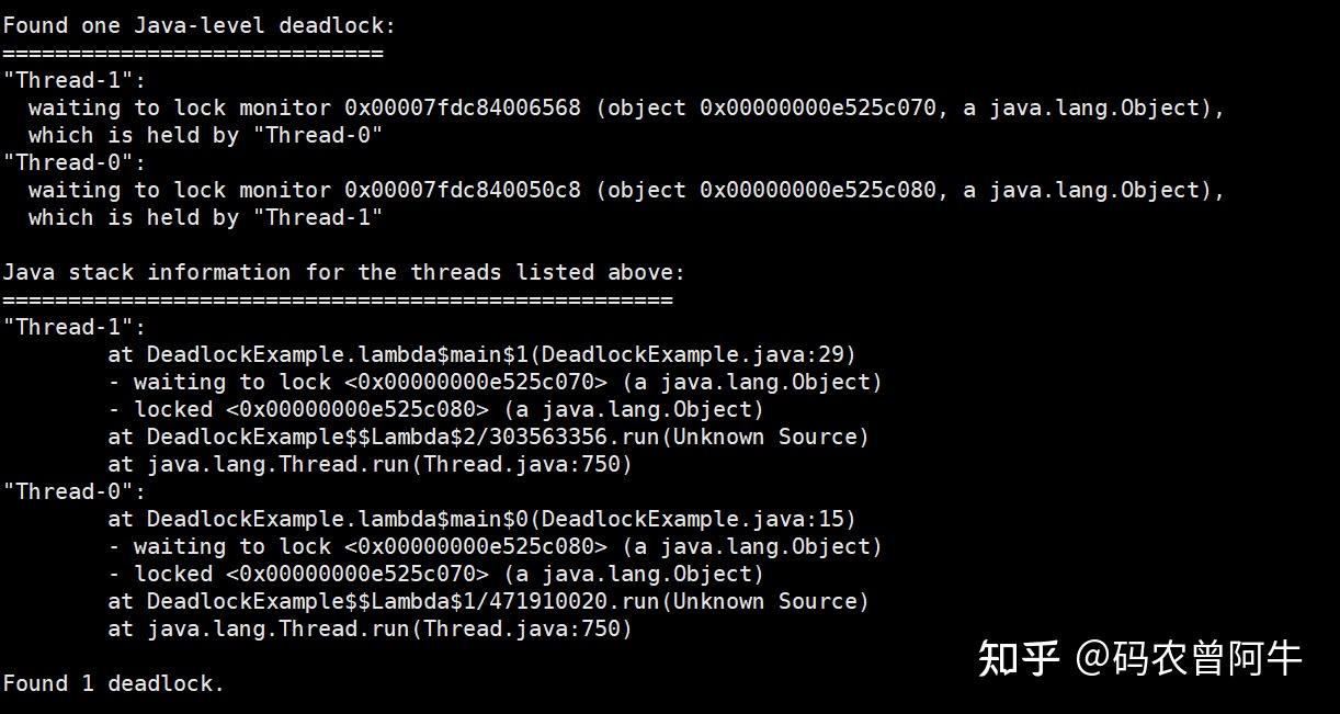JVM分析实战：死锁监控与解决 - 知乎
