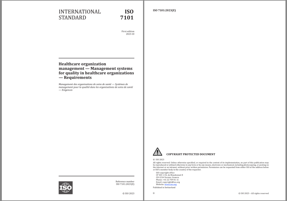 ISO 7101-2023（原版PDF）+Chinese（ISO中文版翻译）医疗保健组织管理-医疗保健组织质量管理系统-要求 - 知乎