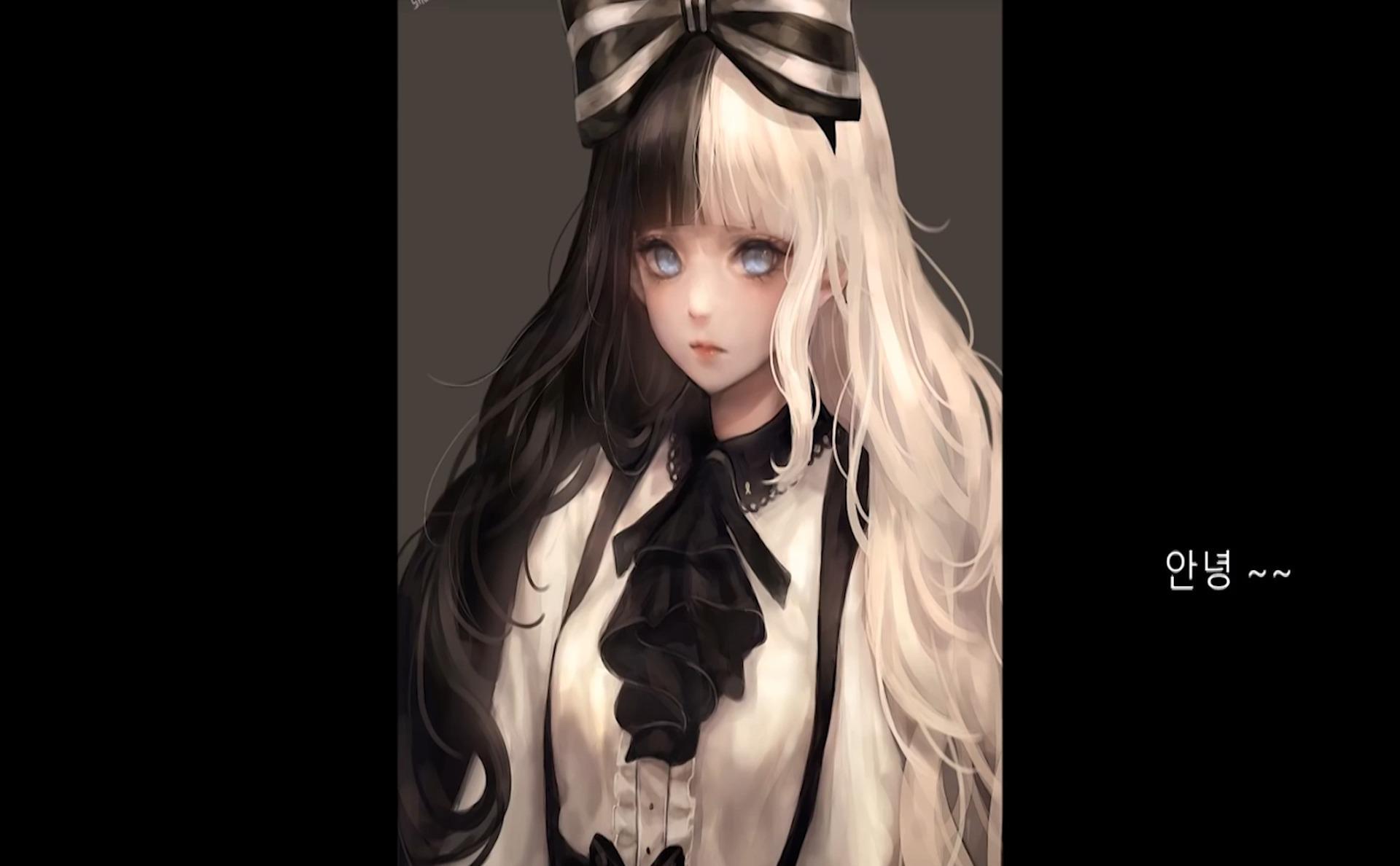 【绘画过程】让韩国画师来用几秒钟告诉你如何用厚土画一个美少女 知乎