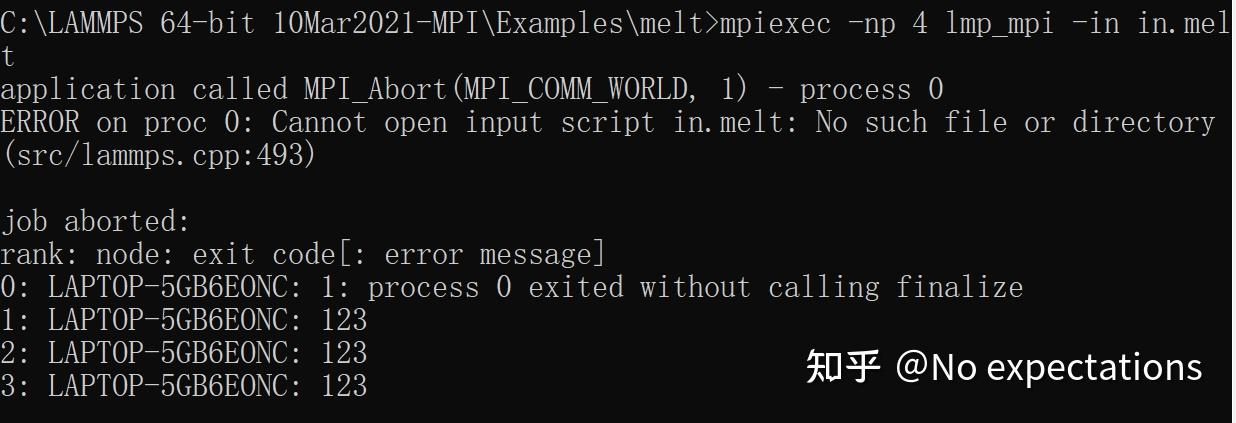 Window10下安装并行版LAMMPS软件进行计算（包括计算软件和可视化软件的安装） - 知乎