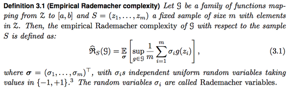 【Mohri-机器学习基础】第3章: Rademacher复杂度与VC维 - 知乎