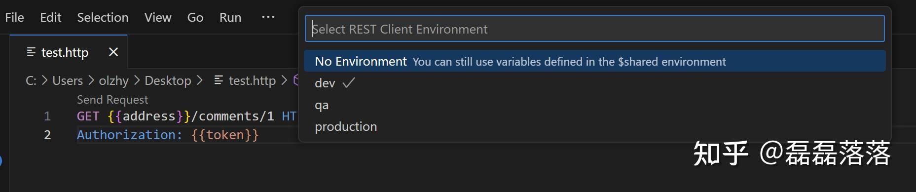 在 VS Code 中使用 REST Client 扩展做 API 测试 - 知乎