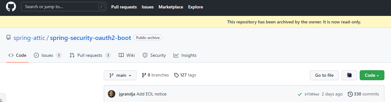 Spring Security OAuth正式终止维护，已从官网下架 - 知乎