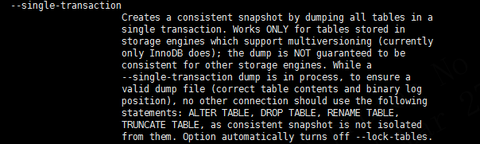 mysqldump命令详解 Part 8 --single-transaction 参数的使用 - 知乎