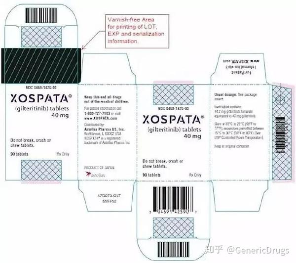 Xospata（gilteritinib）中文使用说明书 - 知乎