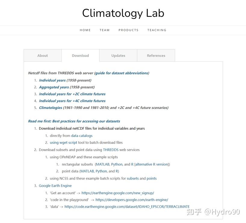 TerraClimate（全球每月气候和气候水平衡的高分辨率数据集）介绍及下载 - 知乎