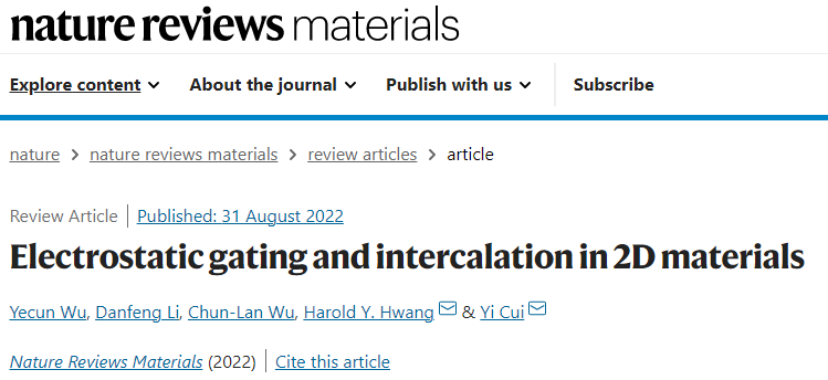 IF超过66！崔屹教授，最新Nature Reviews Materials！ - 知乎