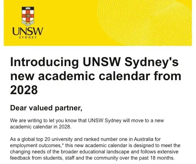 重磅改革！UNSW官宣放弃三学期制！新的学制你能接受吗？ - 知乎