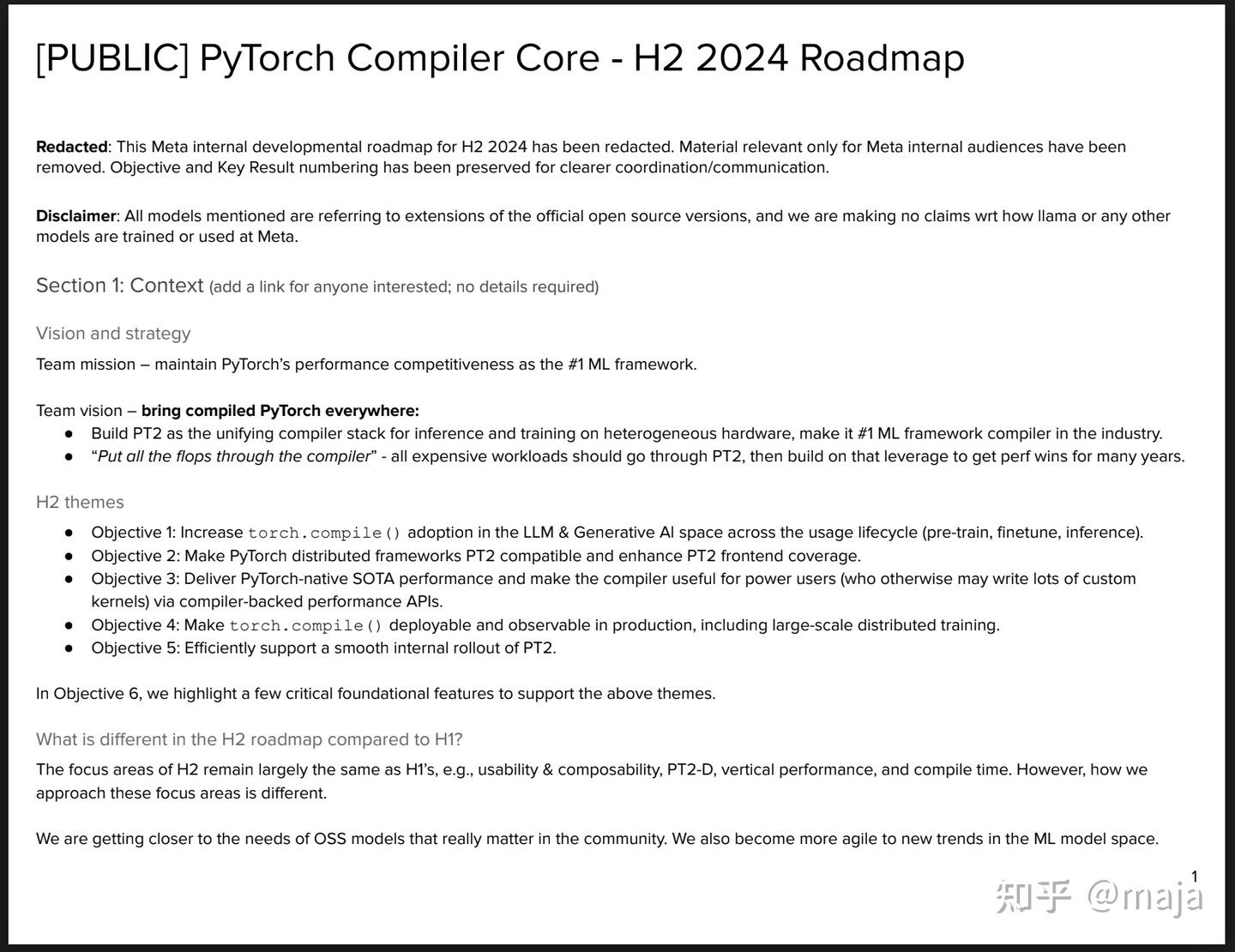 PyTorch 2024 Roadmap Release - 知乎