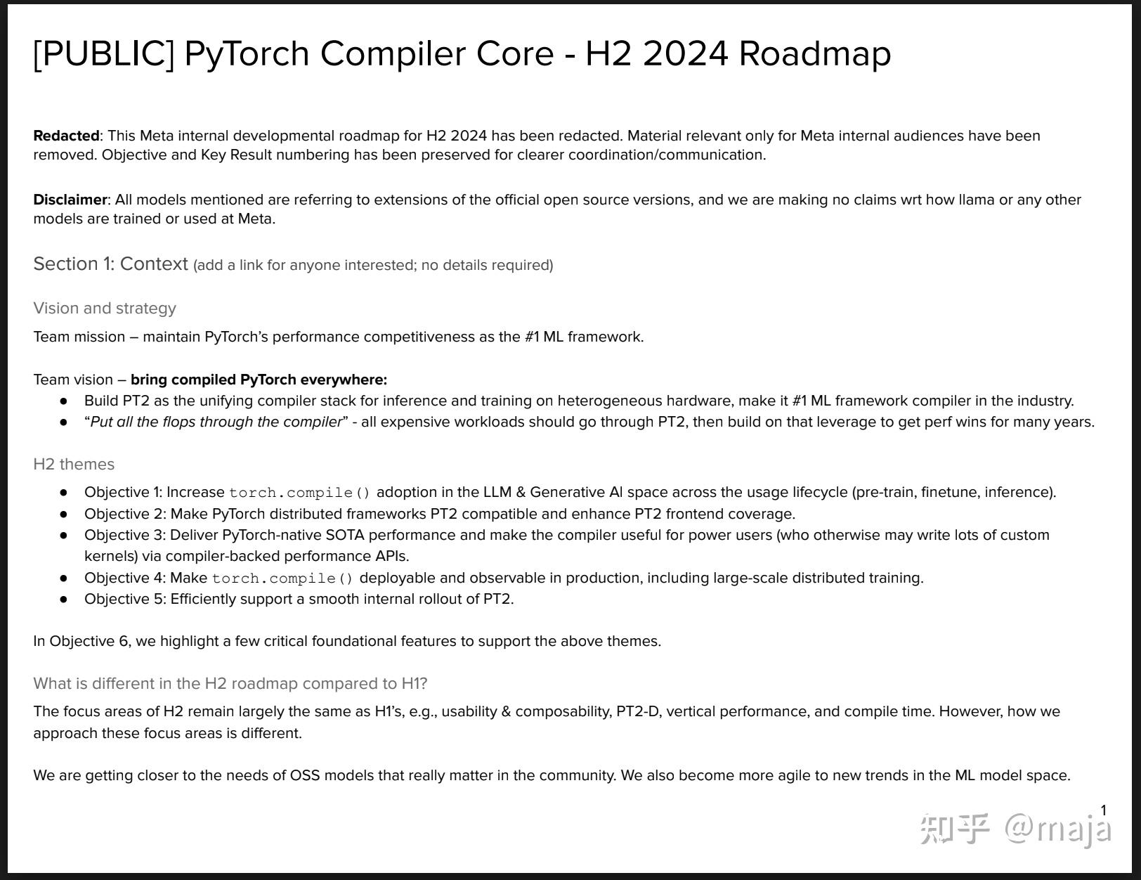 PyTorch 2024 Roadmap Release - 知乎