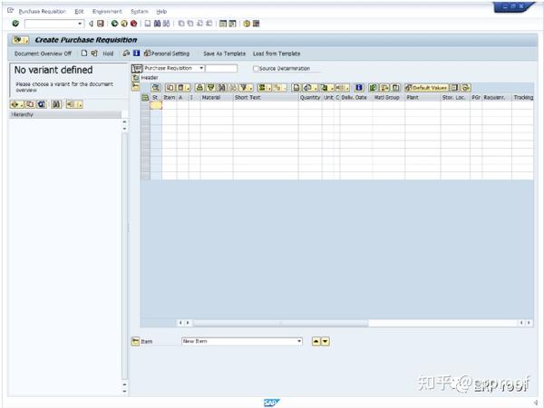 SAP MM课程 3.1 采购申请 - 知乎