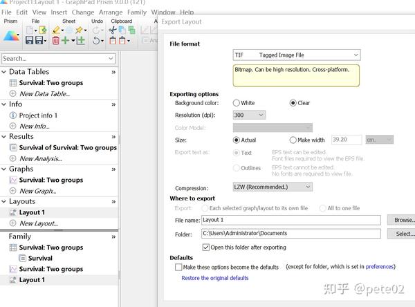 使用Graphpad进行生存分析作图 - 知乎