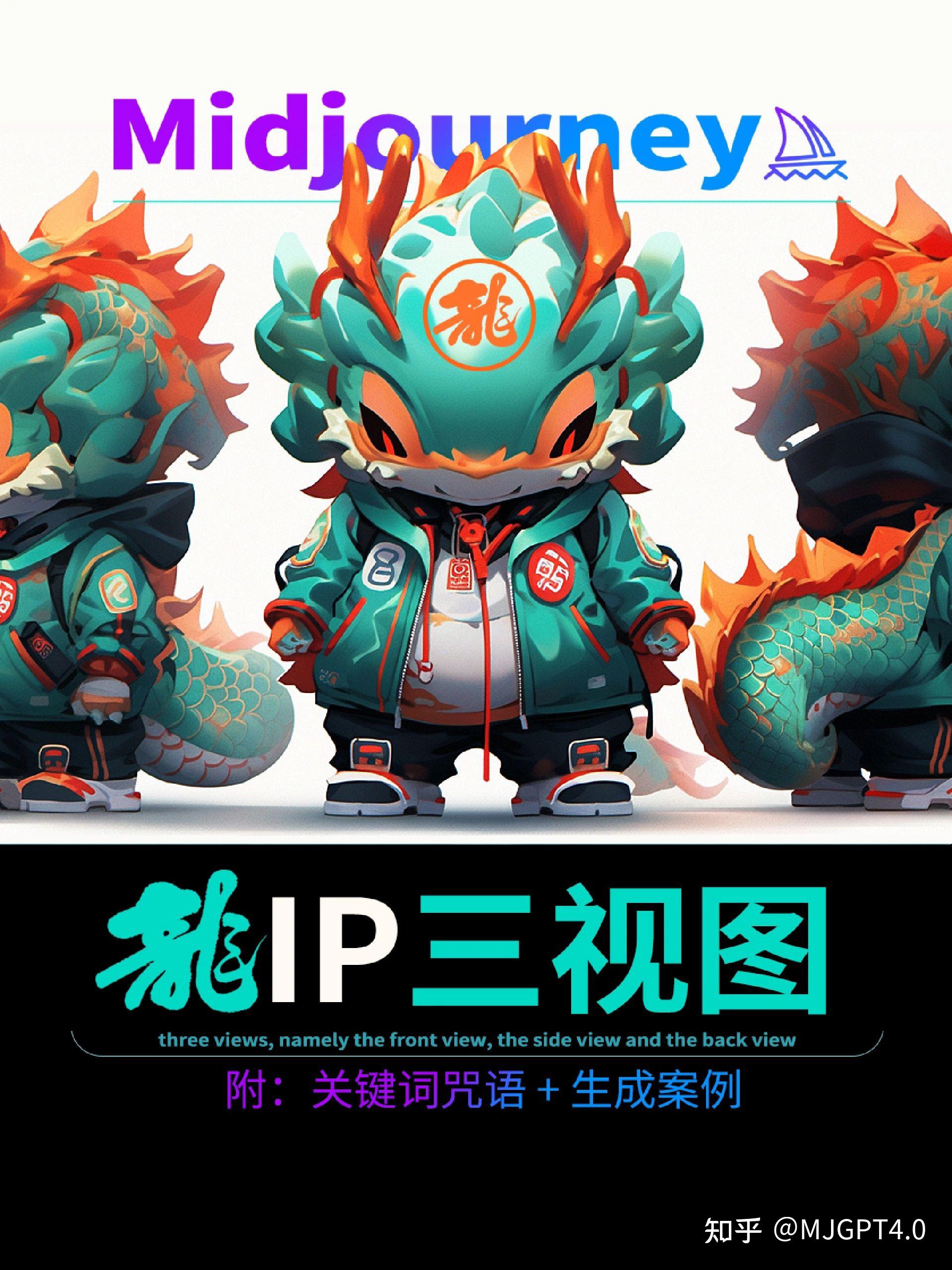 Midjourney 教程！一键生成龙 IP 形象三视图（附关键词） - 知乎