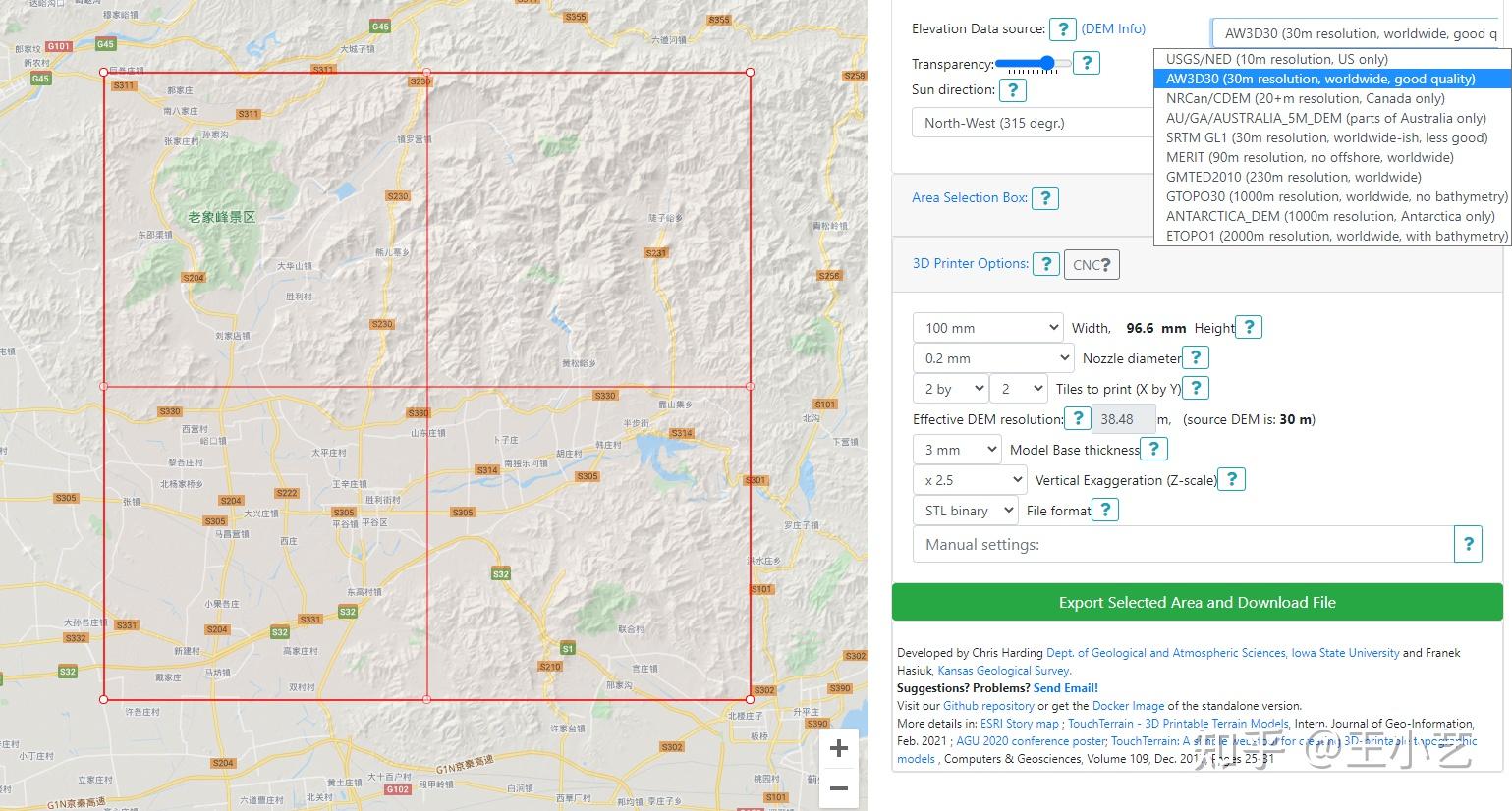 3D打印还原真实地形图（地形沙盘制作） - 知乎