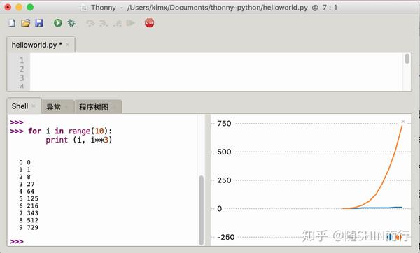 细说Thonny主要界面功能 - 知乎