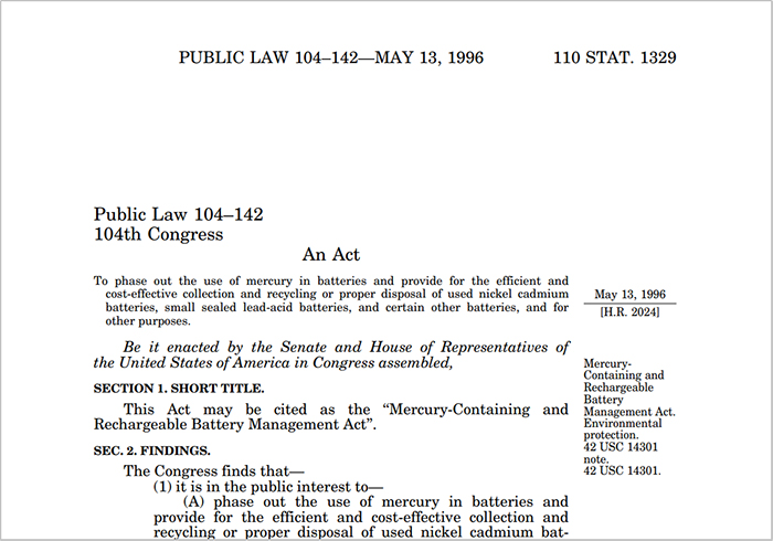 美国电池指令US Public Law No.104-142 - 知乎