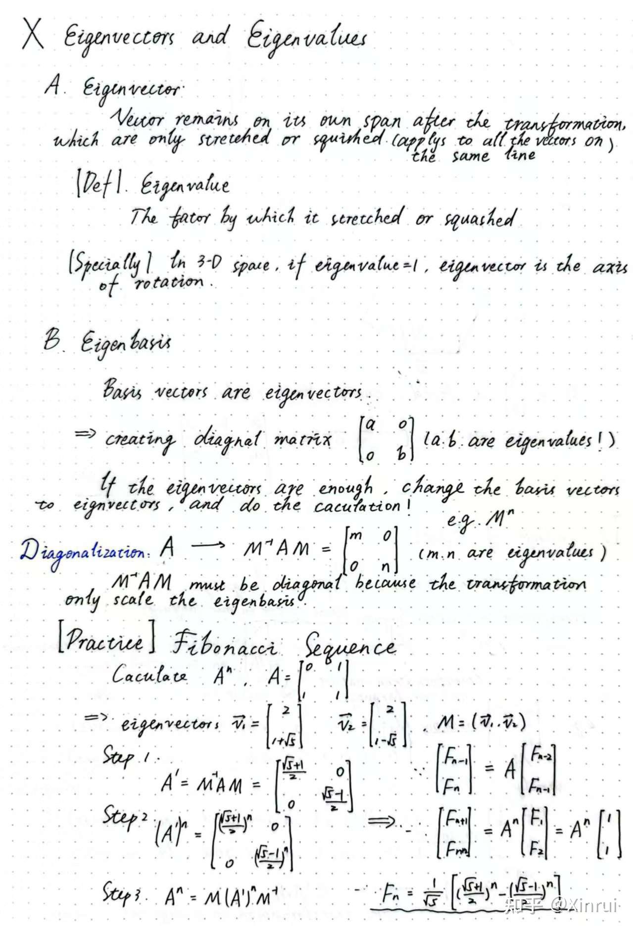 Essence of Linear Algebra--by 3Blue1Brown笔记总结 - 知乎