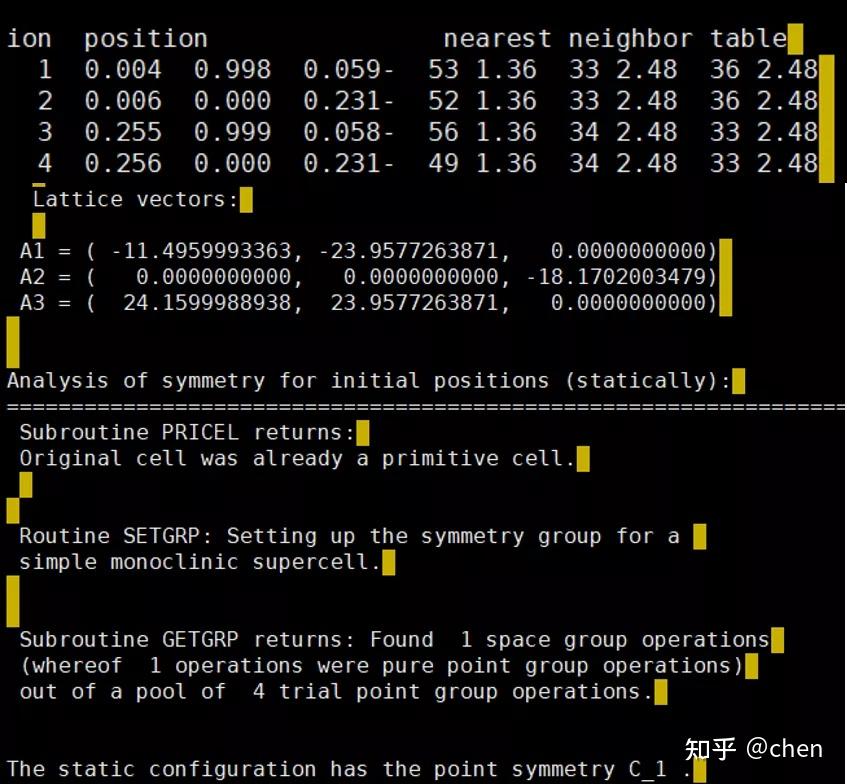 VASP输出文件OUTCAR OSZICAR - 知乎