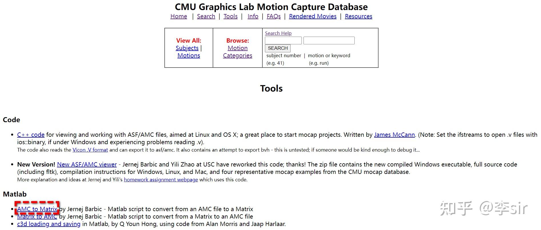CMU MOCAP动作捕捉数据集使用指南 - 知乎