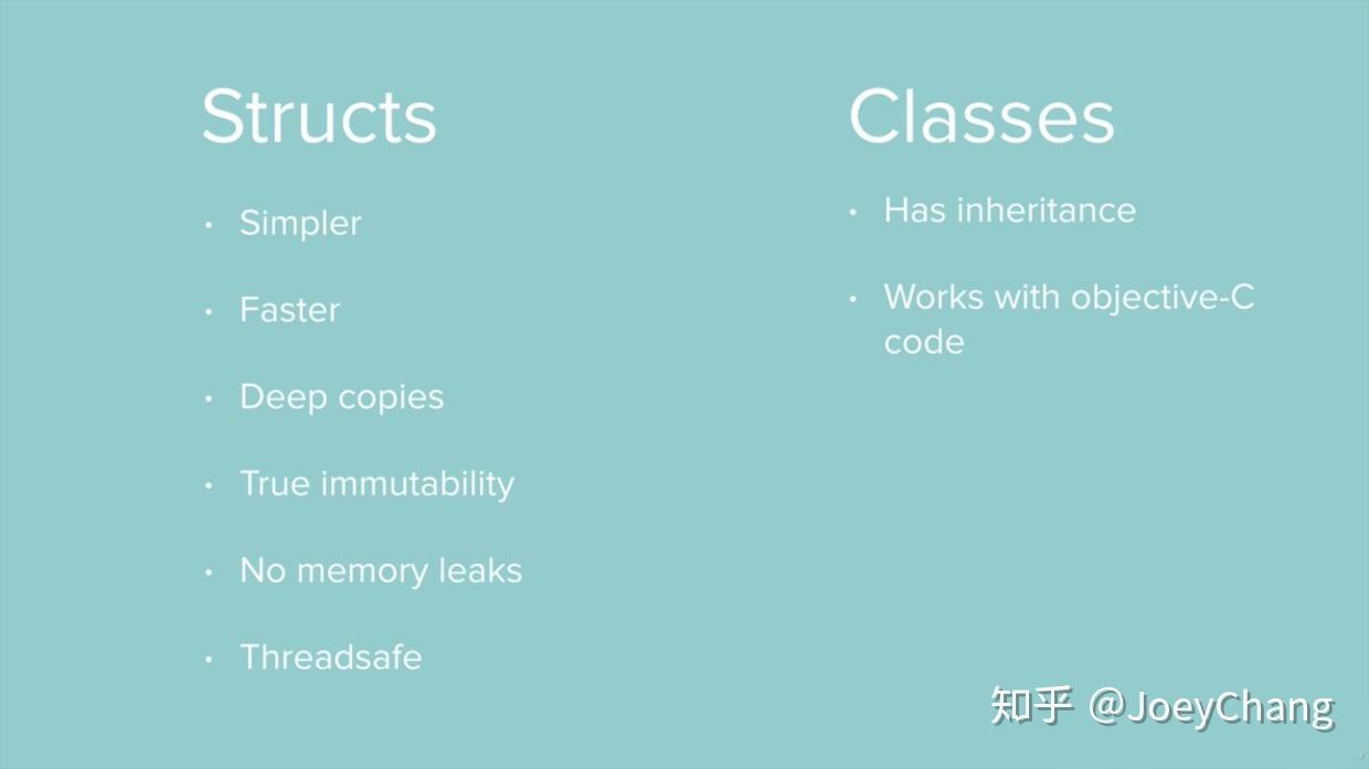 swift struct vs class - 知乎