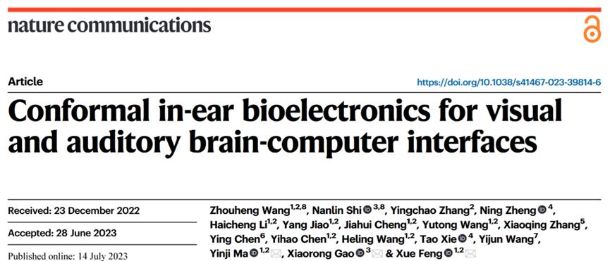 [39] 用于视觉和听觉脑机接口的共形入耳式生物电子学 - 知乎
