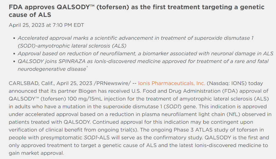 ASO核酸药物先驱Ionis：利用反义技术为生物医药创新助力 - 知乎