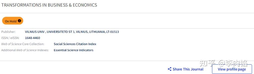 这两本SCI期刊被官方警示（on hold）！ - 知乎