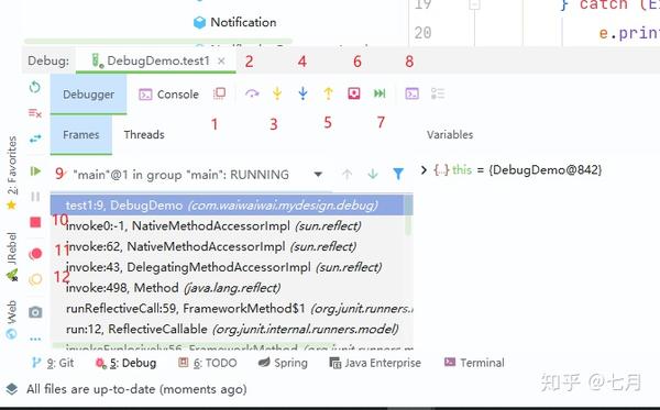 idea debug窗口各个按钮的作用(小白篇) - 知乎