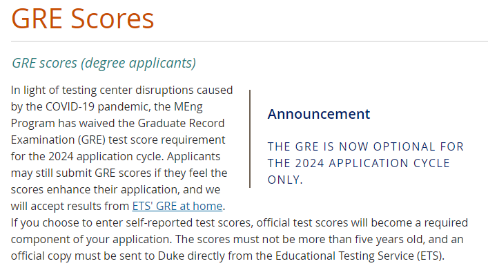 24Fall申请看过来！部分美国Top30院校硕士申请GRE要求汇总！有什么新变化呢？ - 知乎