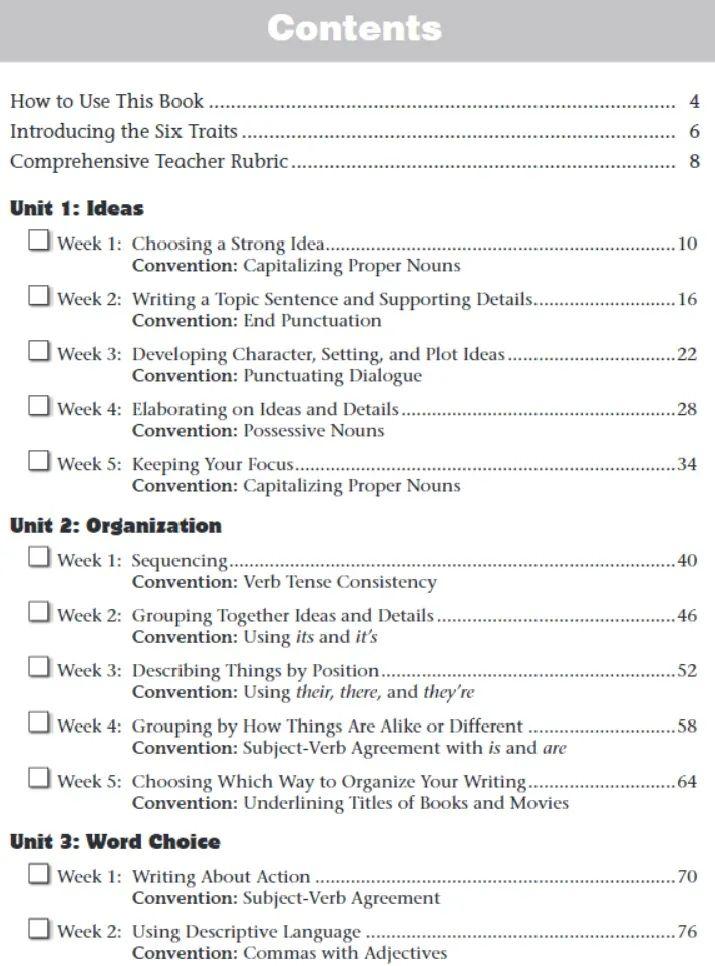 Evan-Moor Daily 6-Trait Writing，针对写作分项学习和练习册，专门练就“写作6大要素” - 知乎