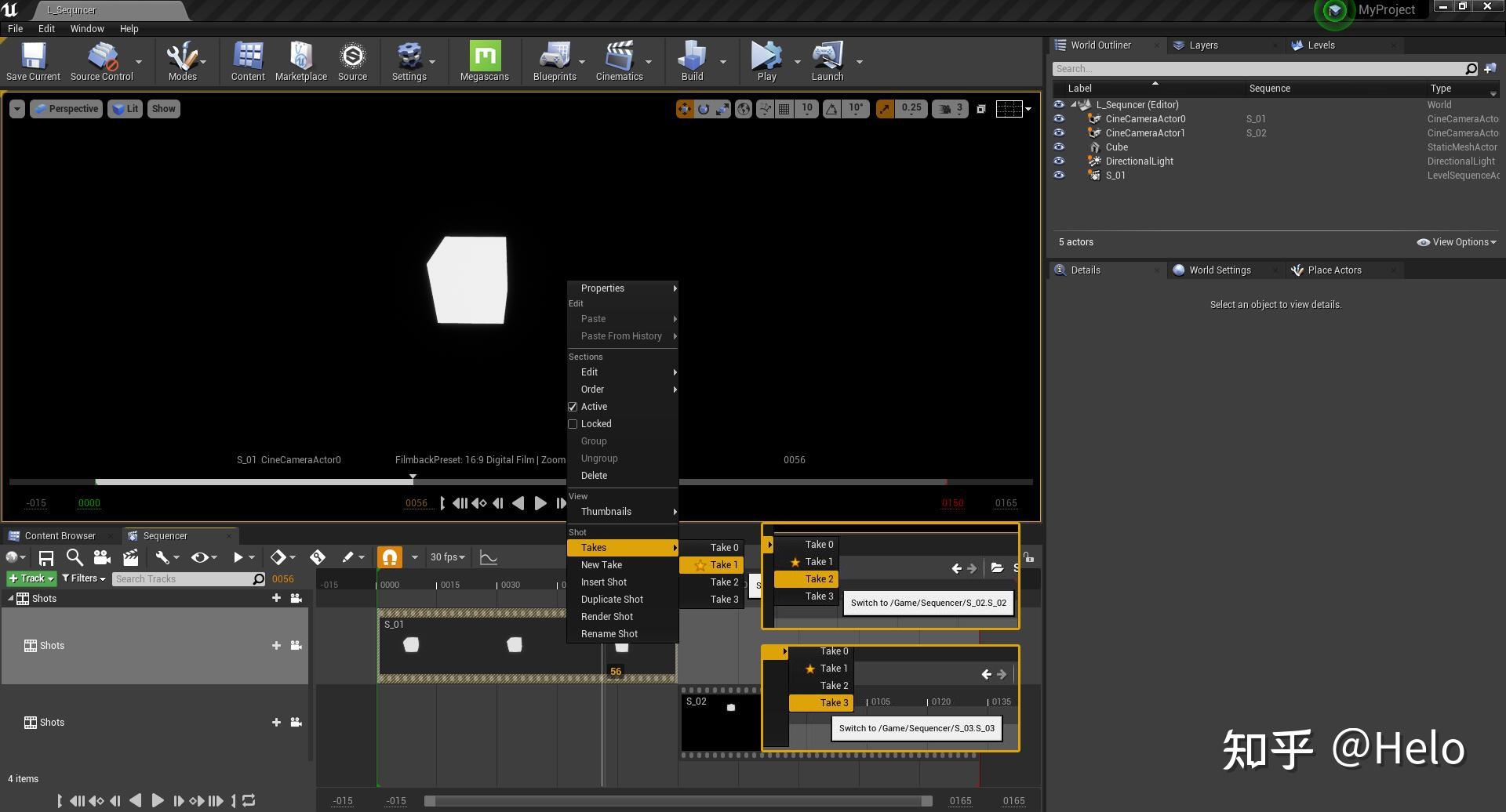 UE4中的动画编辑器 —— Sequencer in UE4 - 知乎