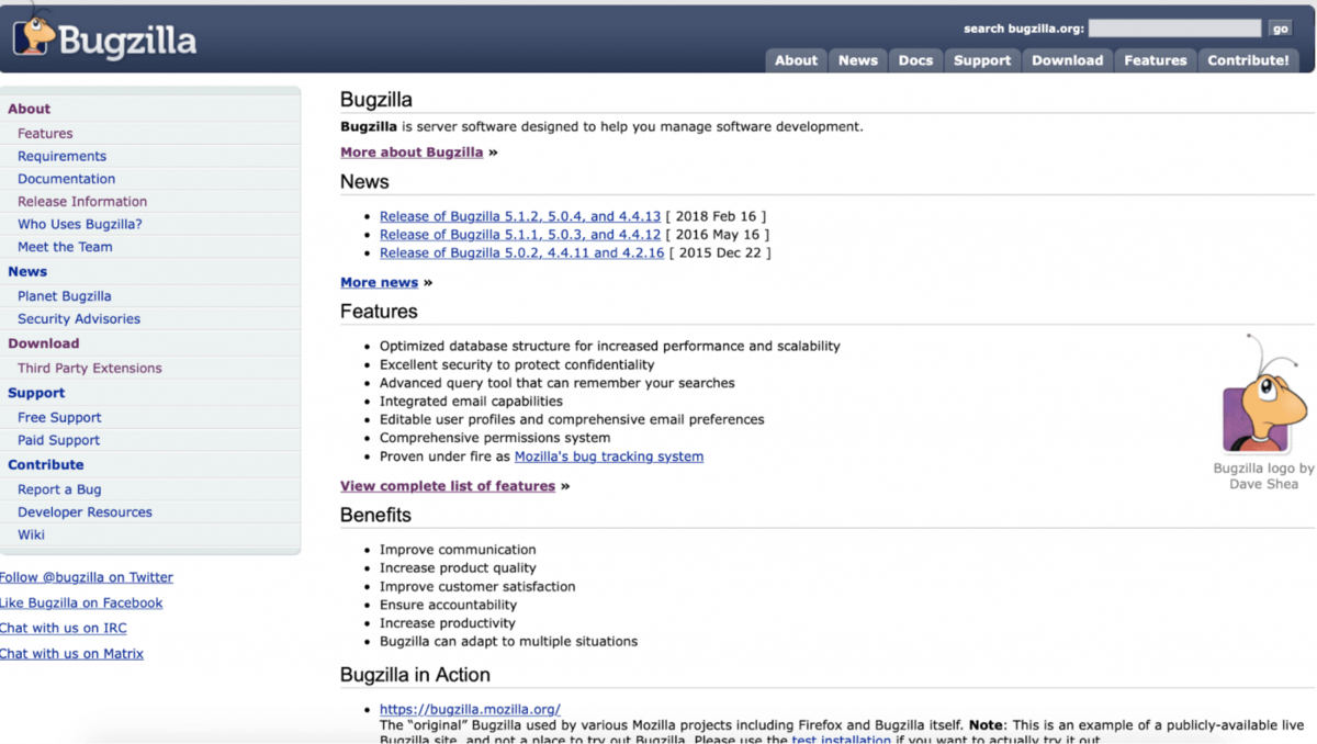有什么比较好的类似 BugFree 的 bug 管理工具？