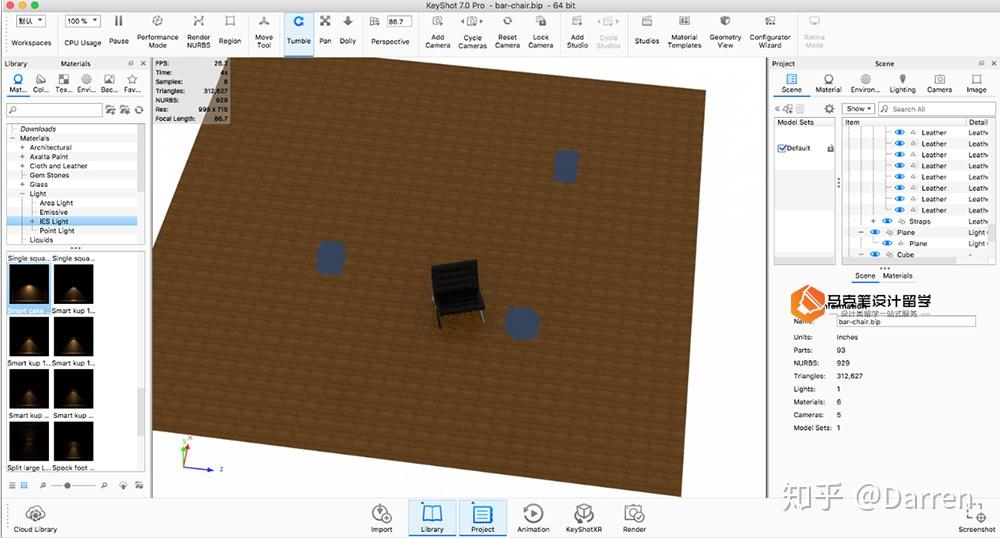 KeyShot新手的第一次打光，无脑三点打光塑造模型质感 - 知乎