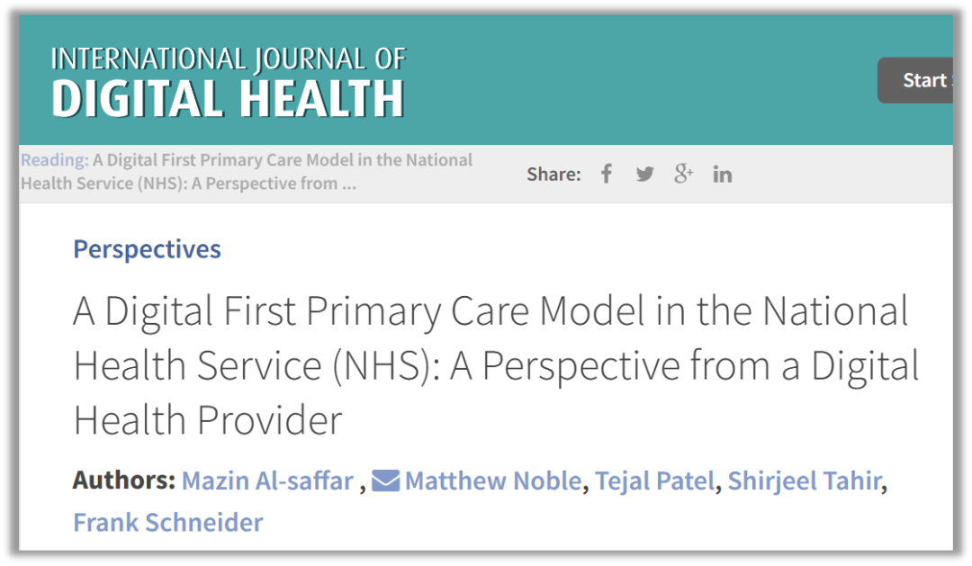 新刊推荐《International Journal of Digital Health》 - 知乎