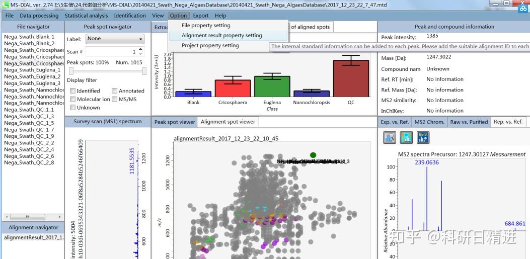 用MS-DIAL分析代谢组数据，这篇给你整的明明白白 - 知乎