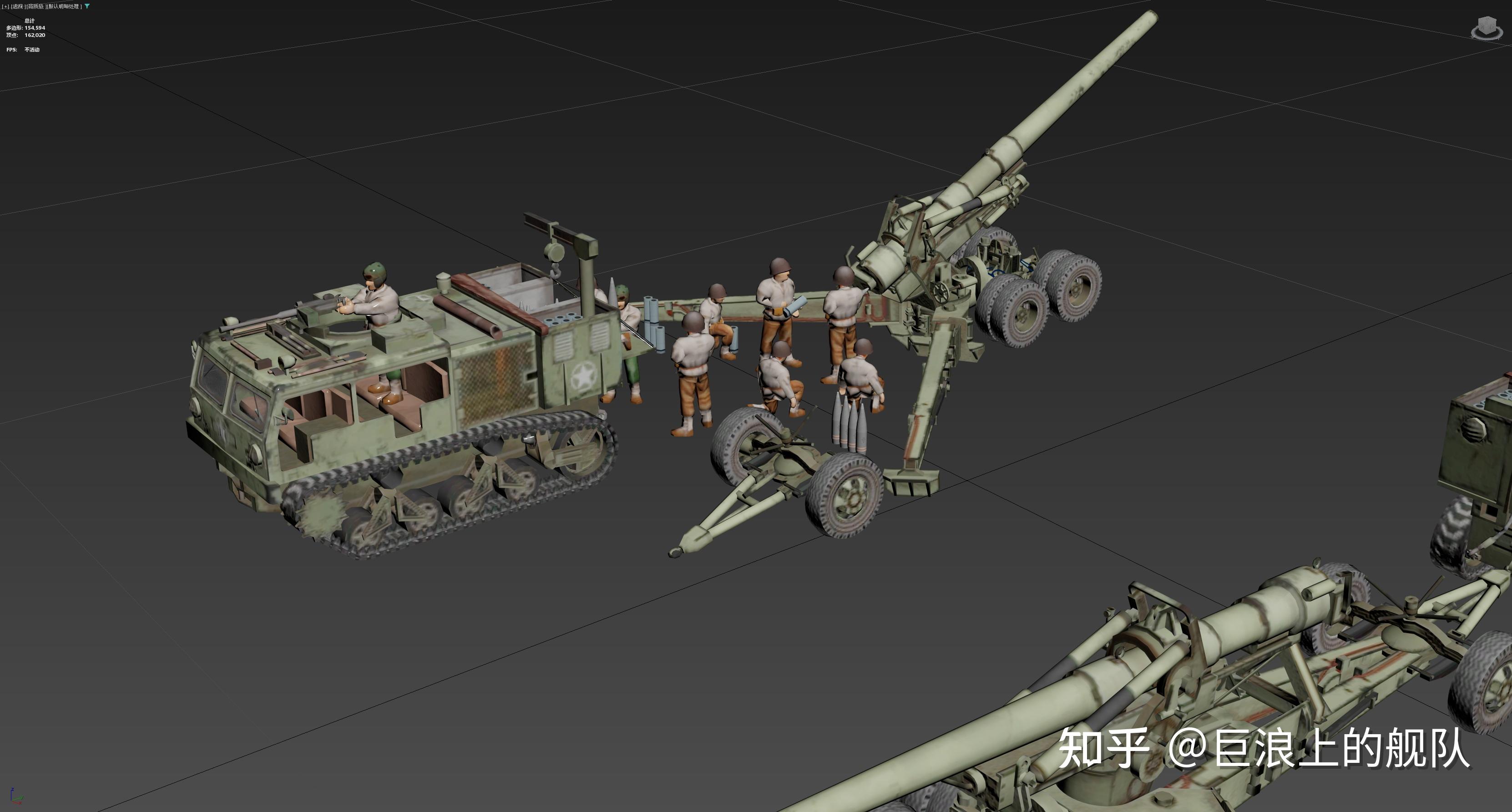 二战美国 M4牵引车+155mm远程汤姆 - 知乎