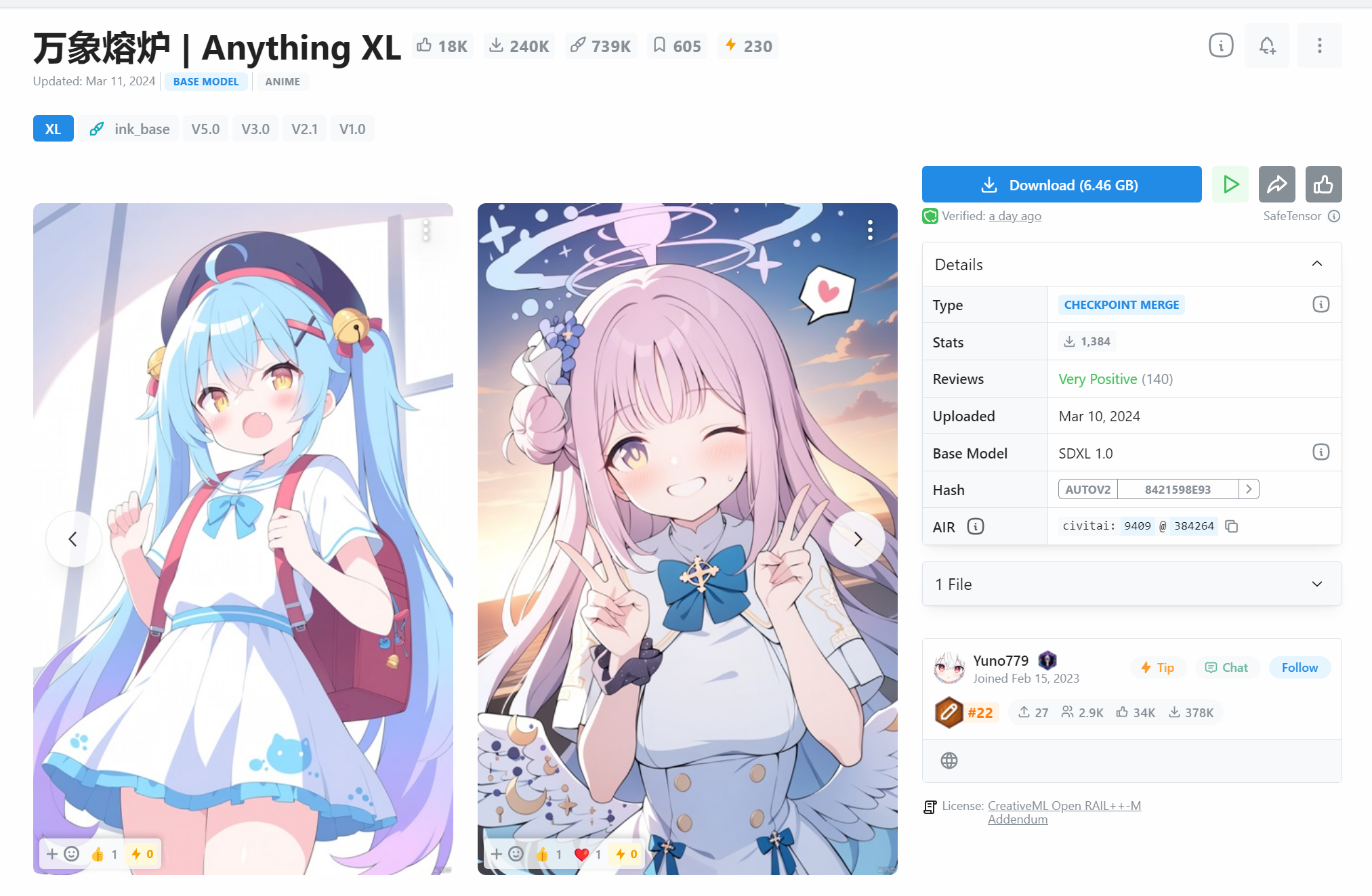 造梦师手记：终于来了，AI动漫曾经的巅峰Anything XL - 知乎