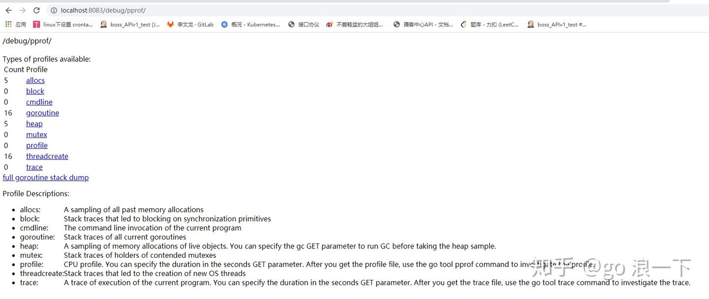 gin pprof 记录日常操作 - 知乎