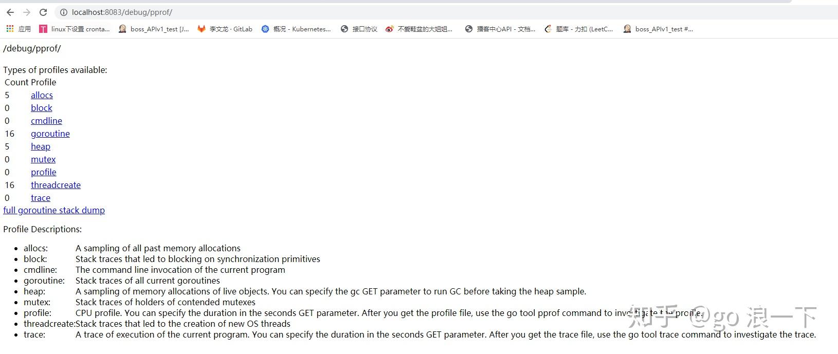 gin pprof 记录日常操作 - 知乎