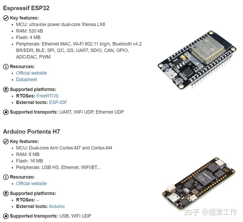2.microROS之支持的硬件 - 知乎