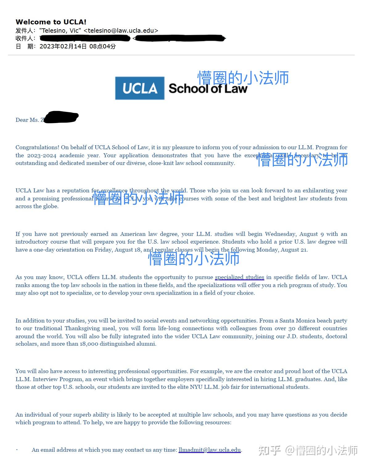 LLM/JD申请第九十八例（五院篇 - Georgetown LLM 1万美金奖学金+ UCLA LLM） - 知乎