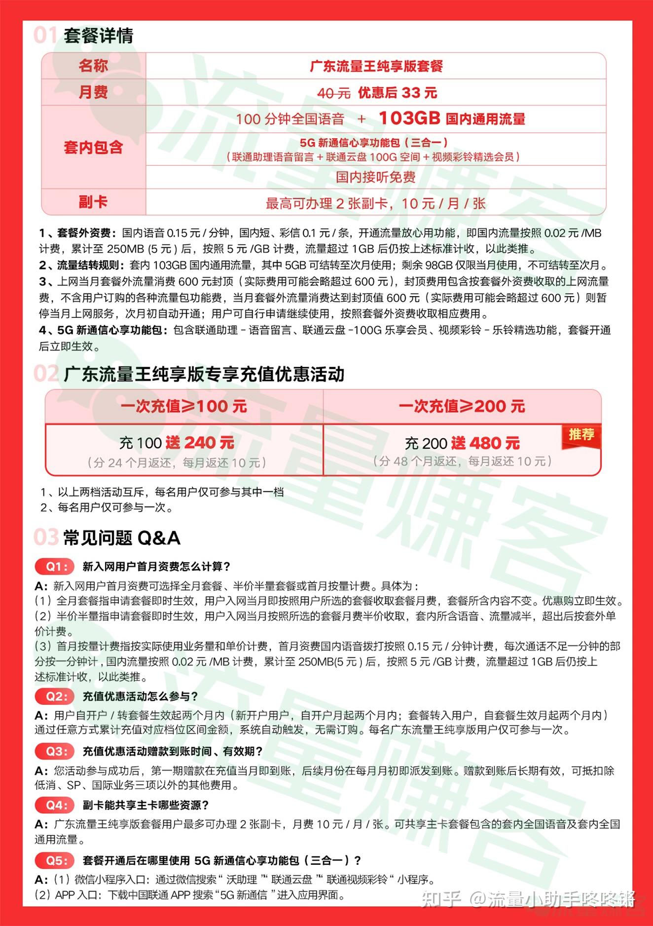 2023联通流量王纯享版103G国内通用流量+100分钟使用测评及申请指南 - 知乎